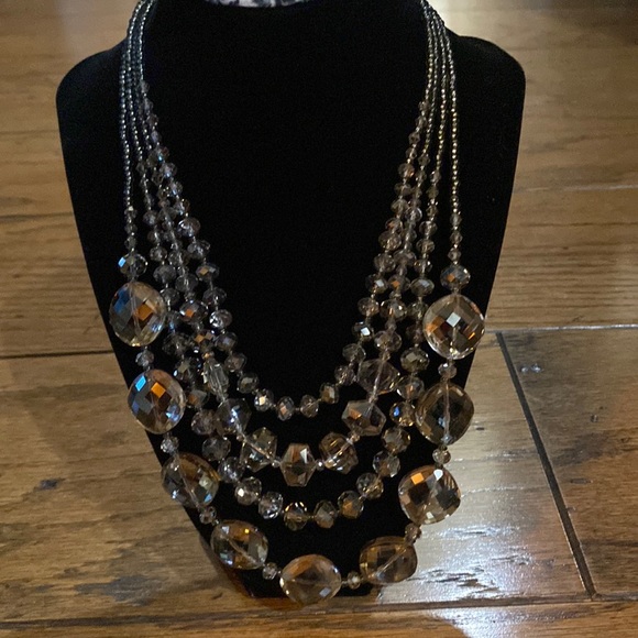 LOFT | Jewelry | Layered Crustal Loft Necklace | Poshmark